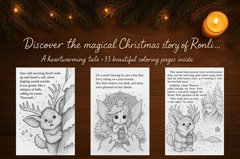 Ronli’s Magical Christmas Story & Coloring Book – Heartwarming Tale ...