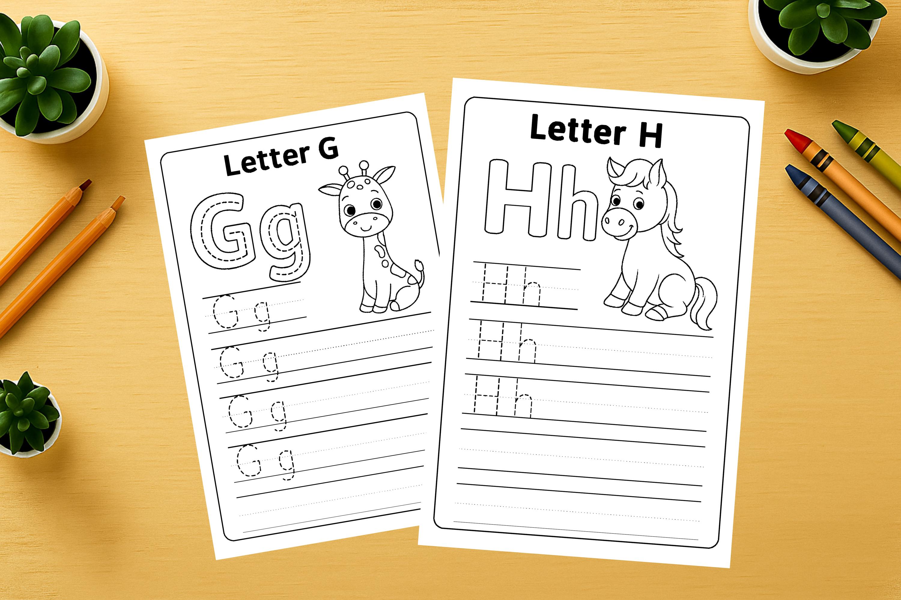 Alphabet Tracing Worksheets – Animal Letters Handwriting Practice (PDF ...