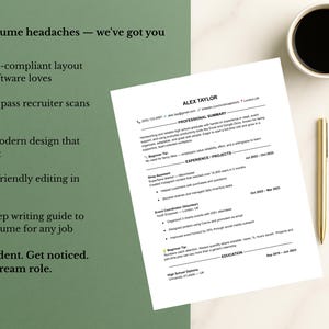 Simple Resume Template Bundle for Any Job | ATS Friendly Resume | Word ...
