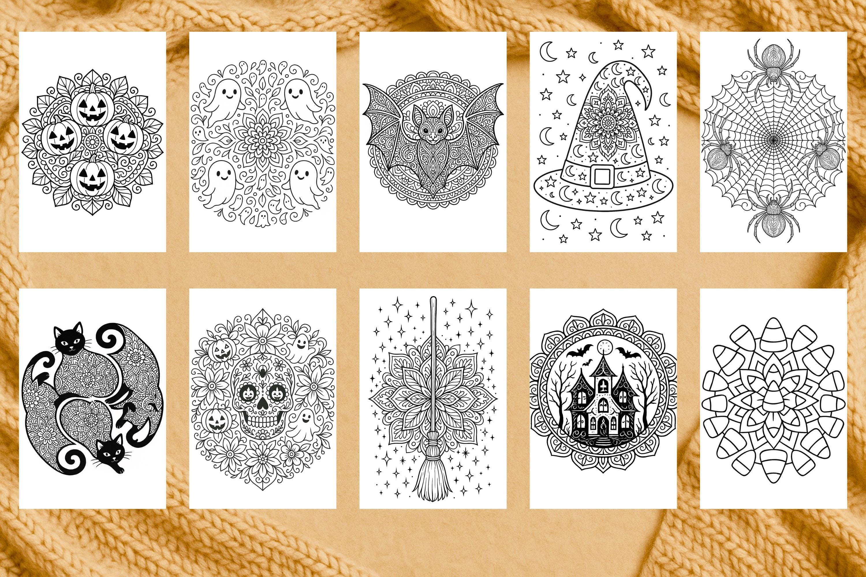 400 Halloween Coloring Pages Bundle | Printable PDF for Kids and Adults ...