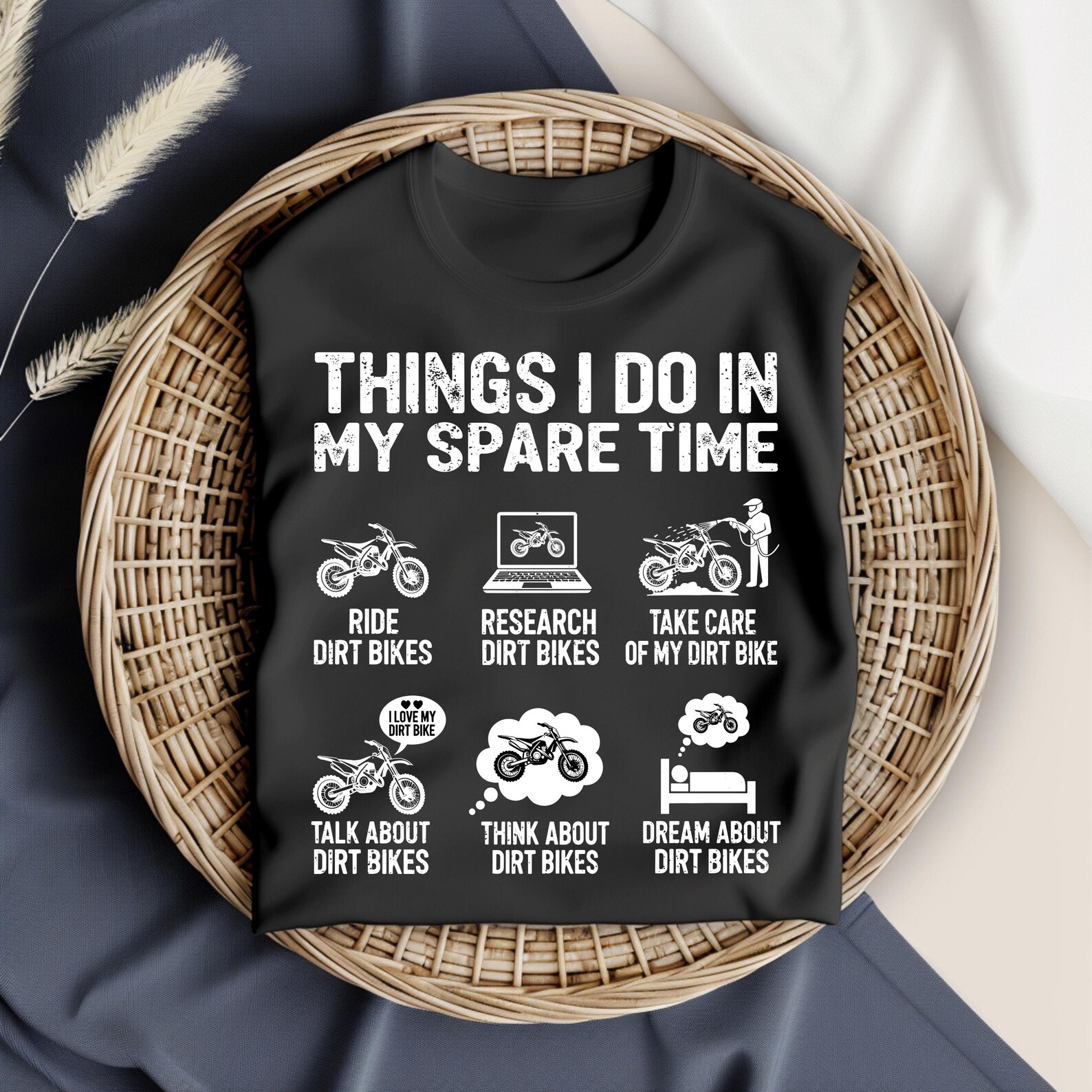 Things I Do in My Spare Time SVG PNG, Funny Dirt Bike T-shirt, Funny ...