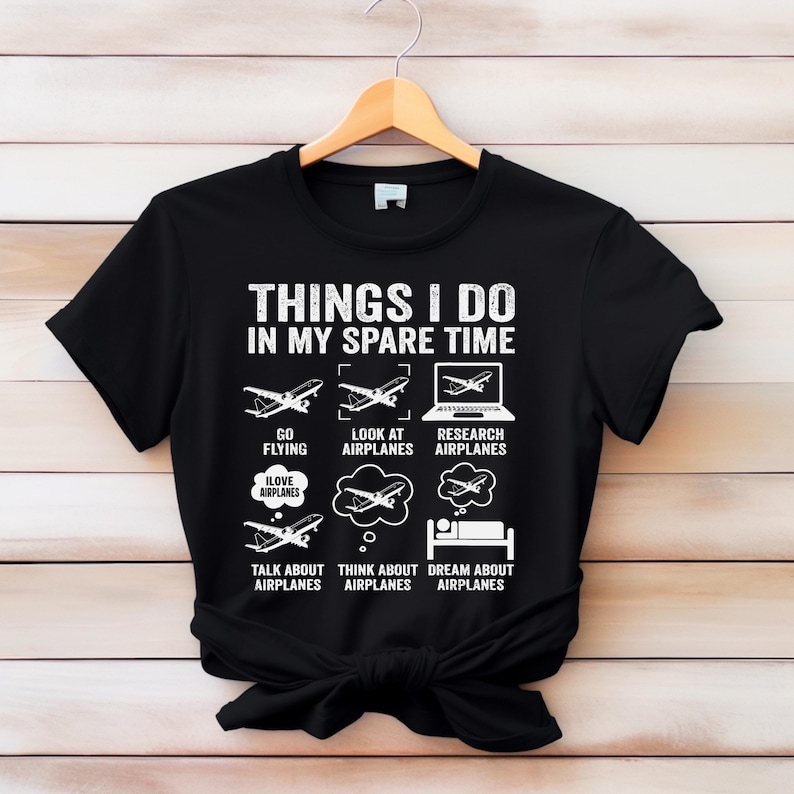 Funny Airplanes Lover Things I Do in My Spare Time PNG SVG, Airplanes ...