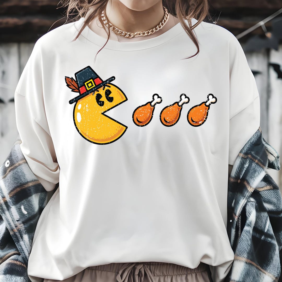 Thanksgiving Video Game SVG PNG, Eating Turkey Gamer Men Women Kids ...