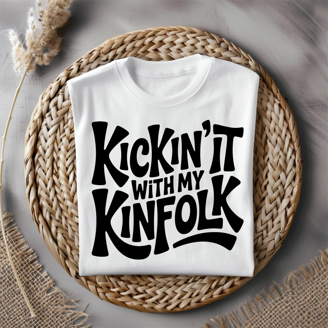 Kickin' It With My Kinfolk Design, Family Reunion Svg, Kickin It With ...