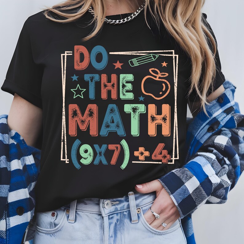 6 Bundle Do the Math 67 SVG PNG, Fun Teacher & School Design, Six Seven ...