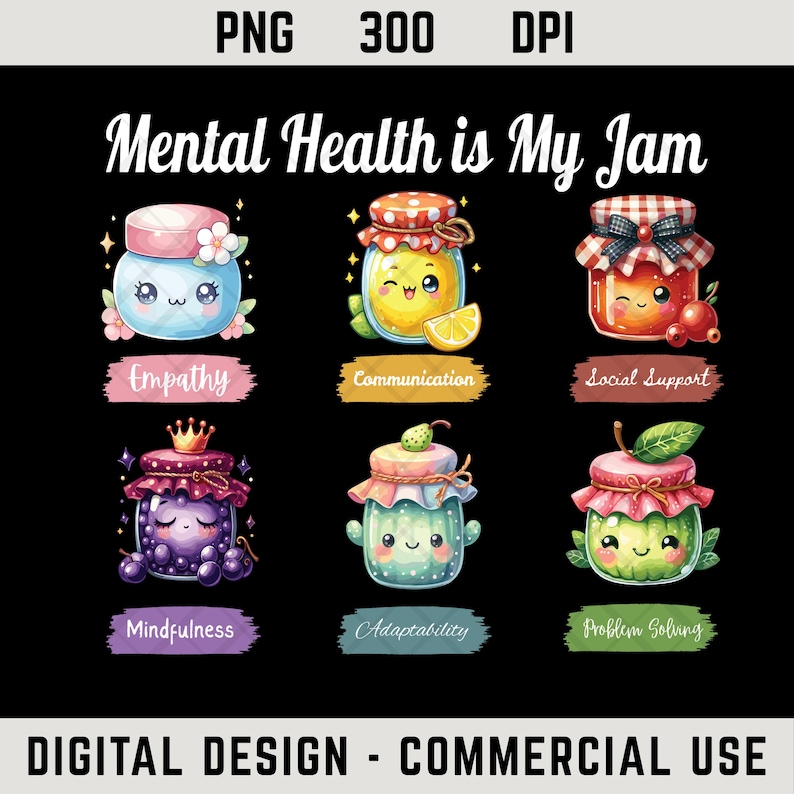 Mental Health is My Jam PNG: Awareness Shirt Design (digital Download ...