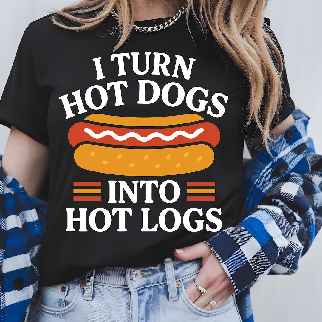 Funny Hot Dogs to Hot Logs Meme Design: Y2K Humor (PNG SVG Digital ...