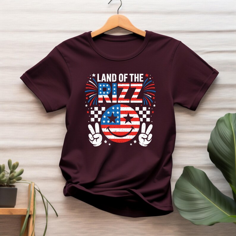 Land of the Rizz 4th of July Design: Patriotic PNG SVG Cut File ...