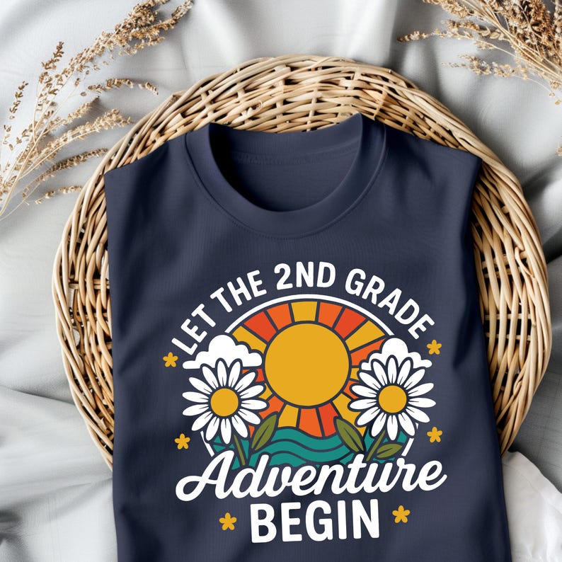 Let the 2nd Grade Adventure Begin PNG SVG, Second Grade Teacher Shirt ...