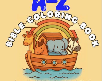 A-Z Bible Coloring Book: Learn the Alphabet Through God’s Word - Etsy