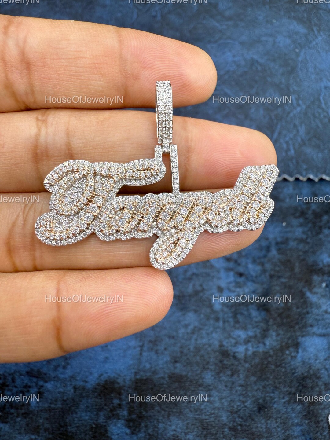 Custom Number Hip Hop Pendant, Custom Your Lucky Letter, Small Baby Hip ...