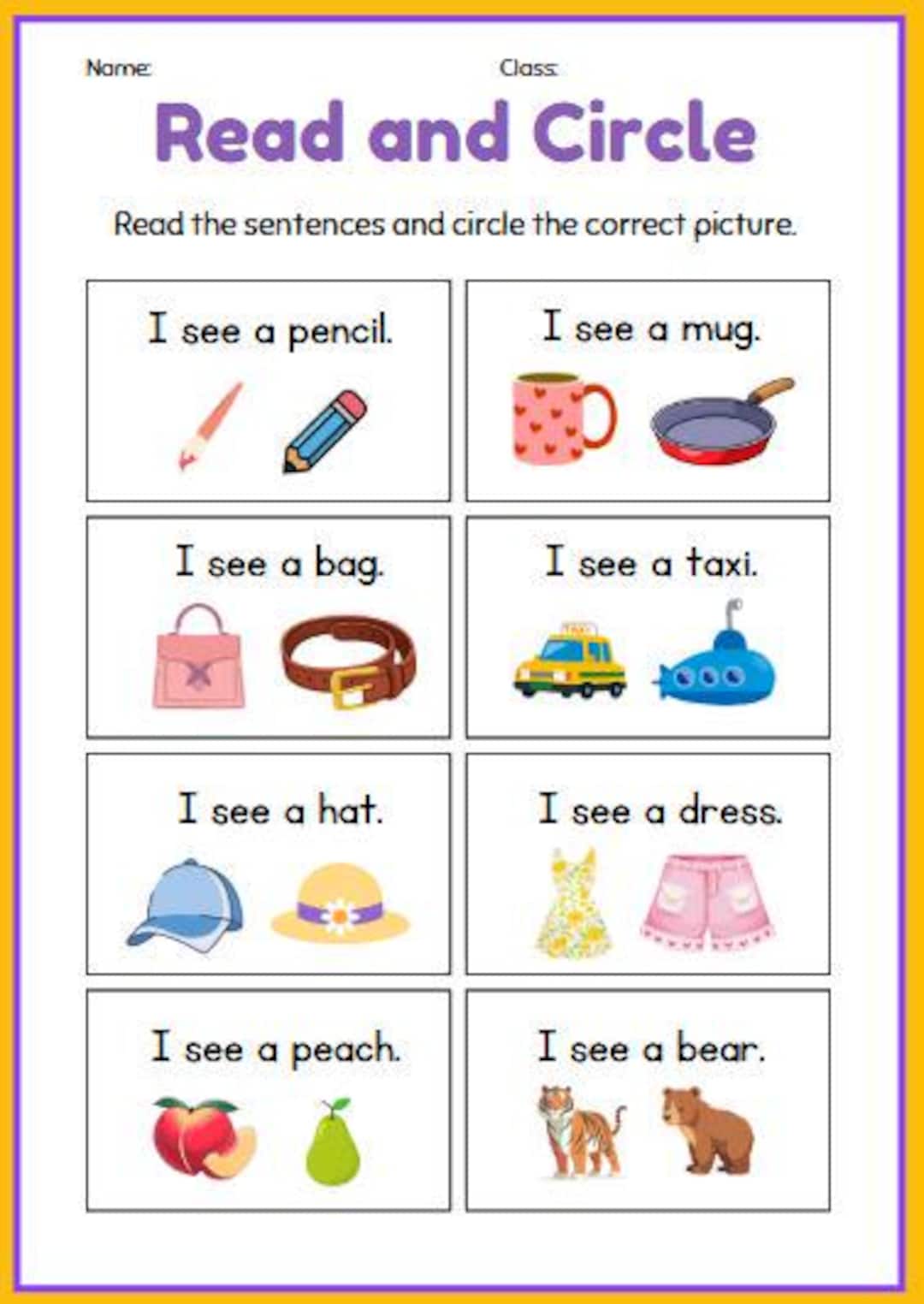 Editable English Worksheets for Kids | DIY Grammar & Vocabulary ...