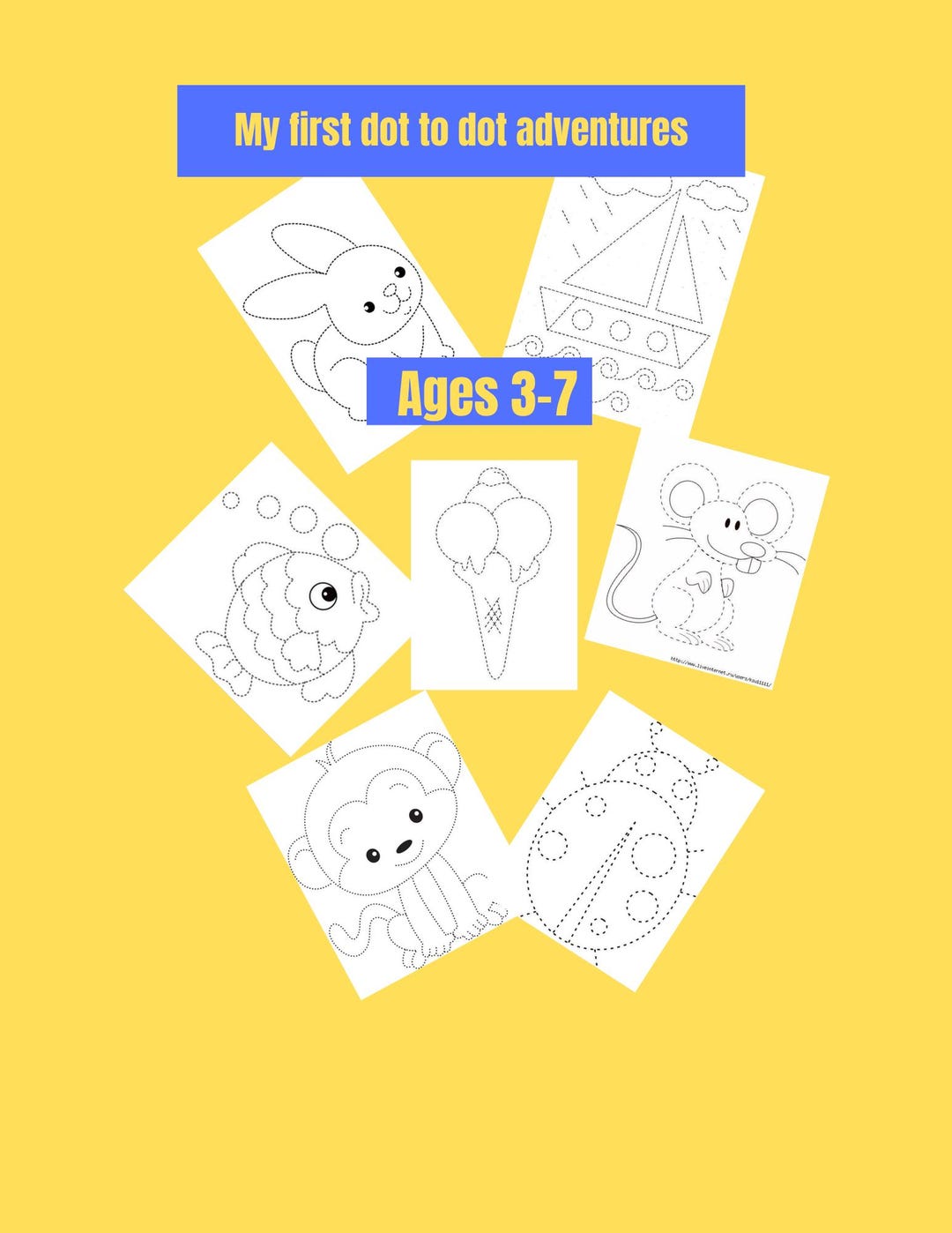 My First Dot to Dot Activity Book for Kids|fine Motor Skills Book ...