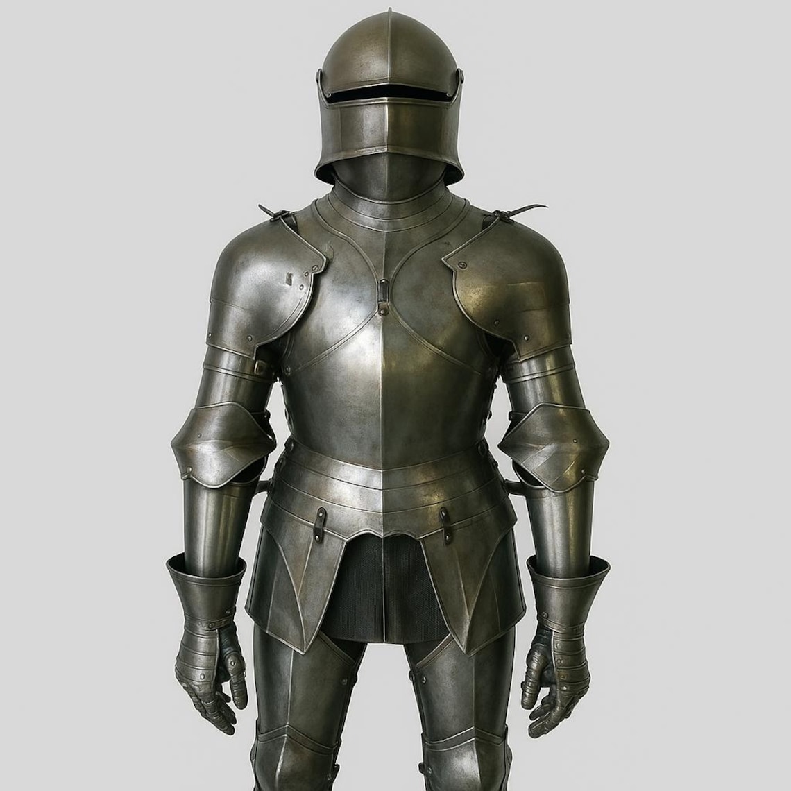 Pikeman’s Armor Set With Spanish Helmet and Legs L Battle Armet Gothic ...