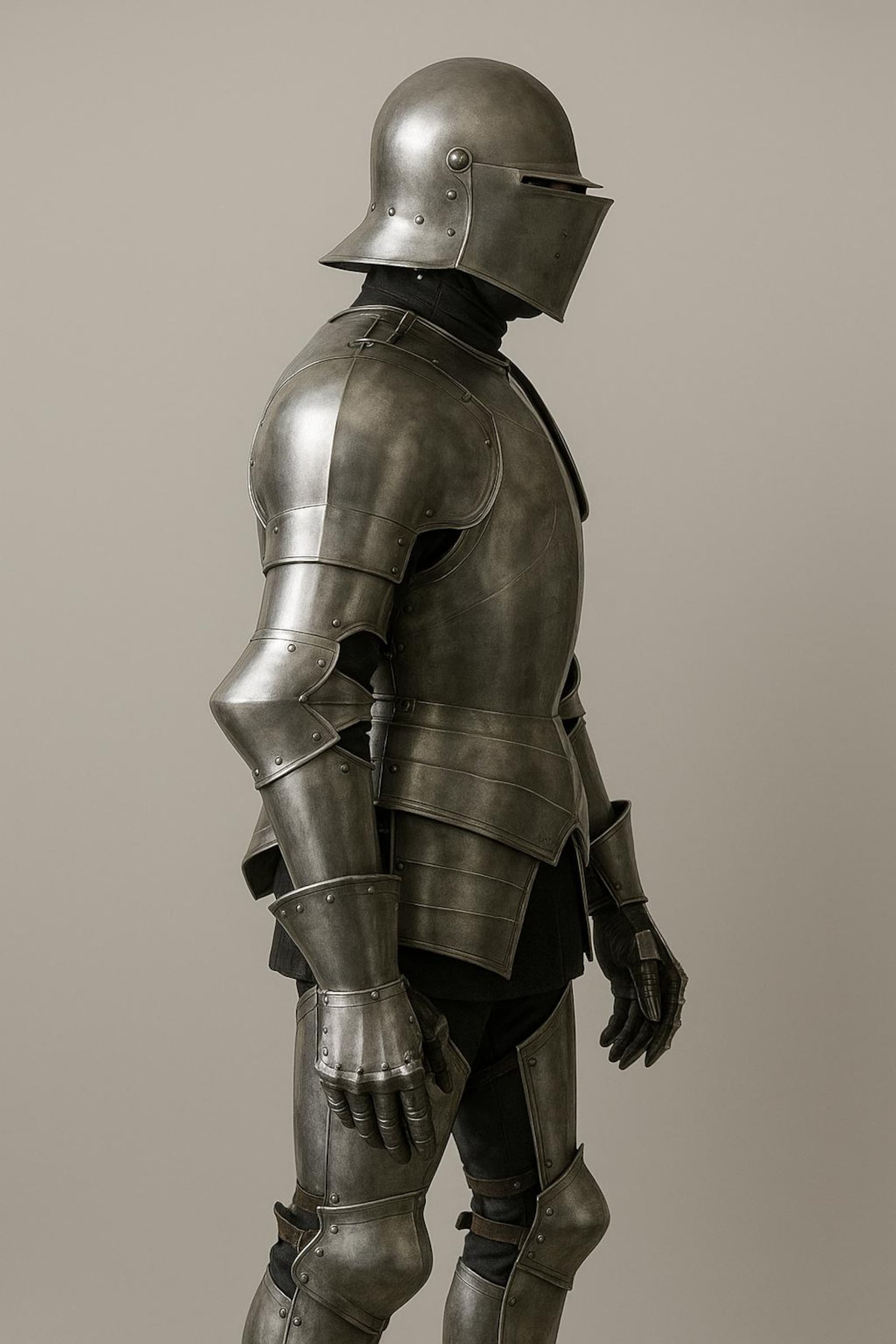 Pikeman’s Armor Set With Spanish Helmet and Legs L Battle Armet Gothic ...