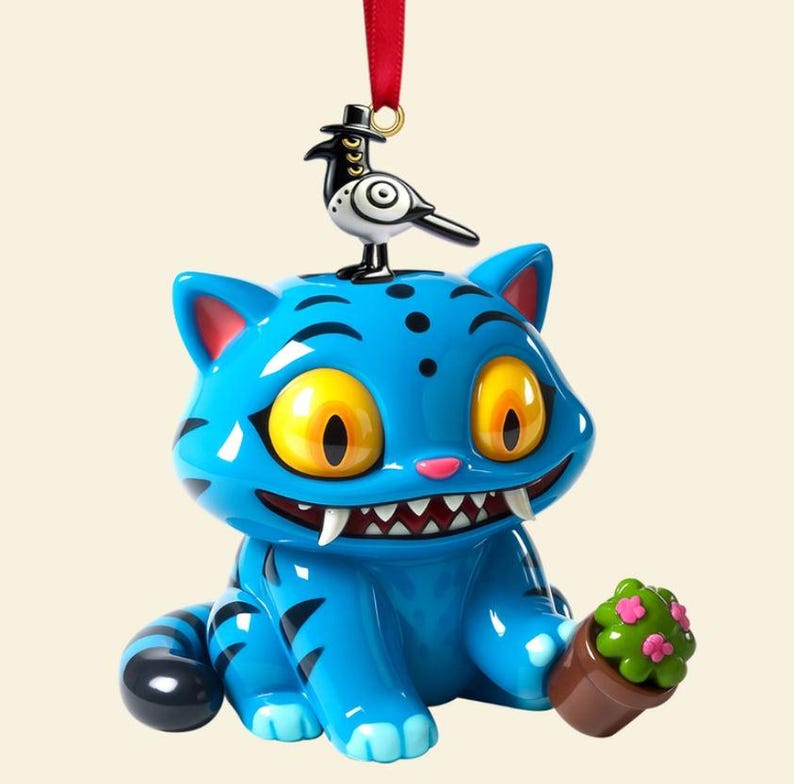 Derpy Blue Cat Kpop Demon Hunter Acrylic Ornament – Personalized ...