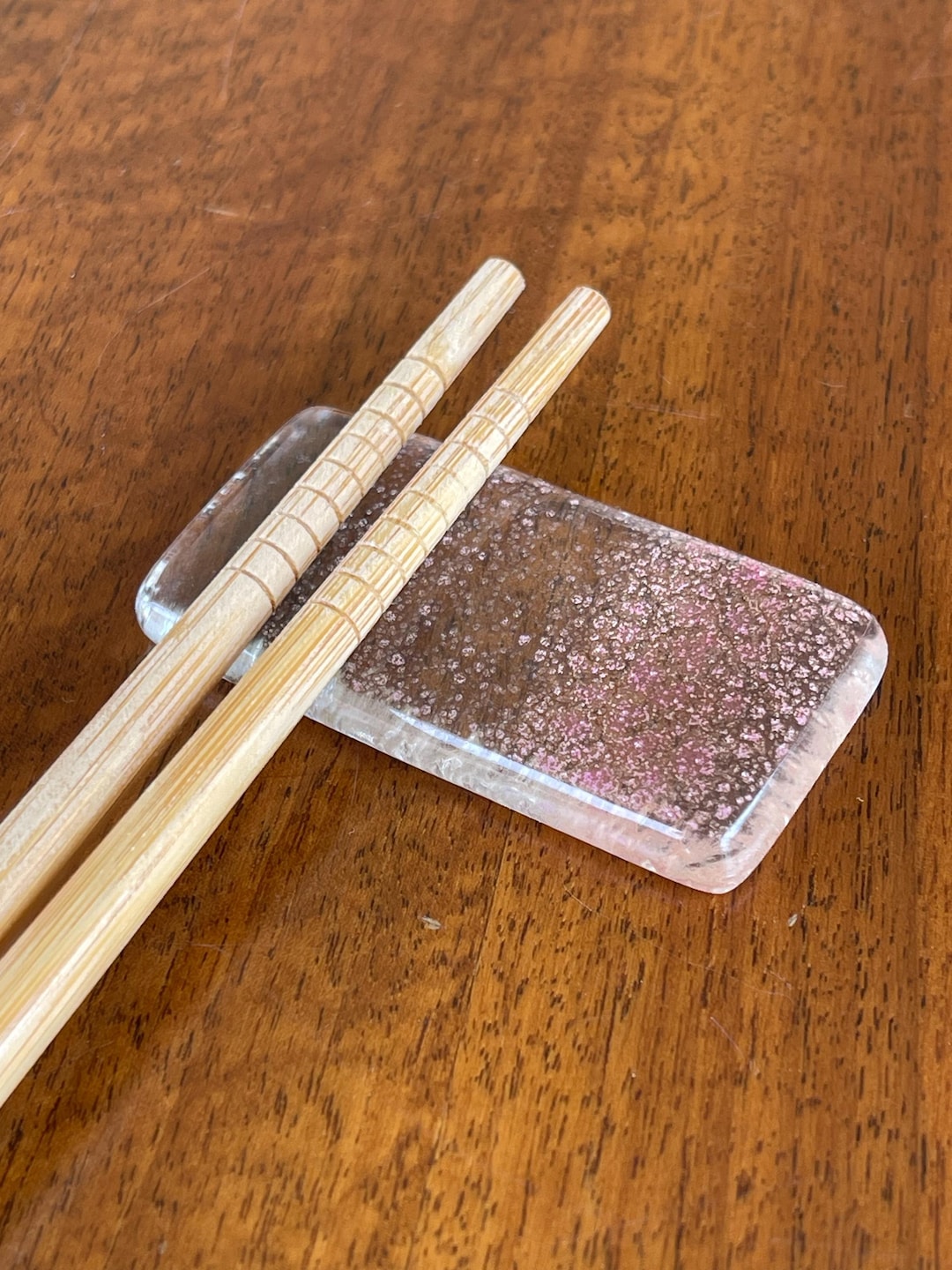 Fused Glass Chopstick Rest – Eco-friendly Handmade Knife Rest - Etsy