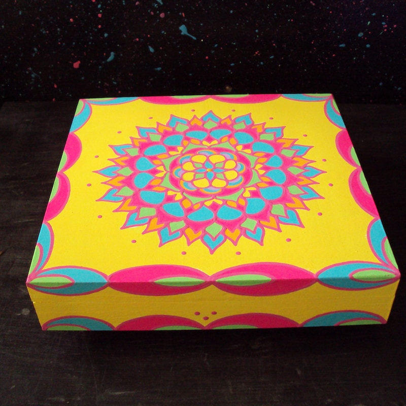 Painted Cigar Box - Etsy