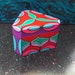 Triangle Wood Box Hand Painted Original Design Decorative Box - Etsy