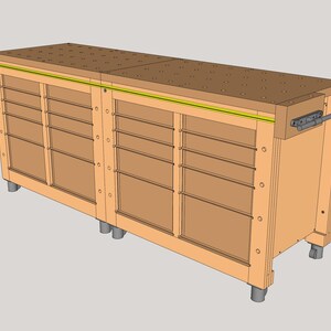 Modular Workbench & Mobile Tool Stand Plans - Etsy