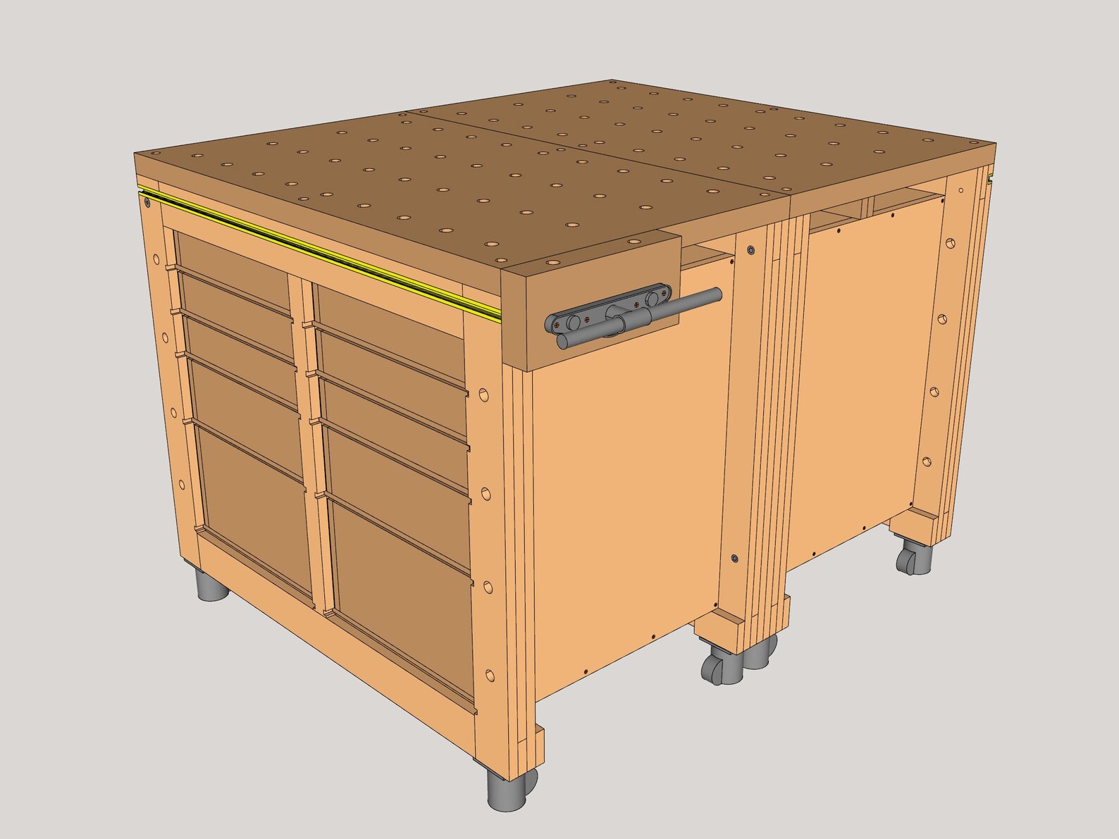 Modular Workbench & Mobile Tool Stand Plans - Etsy
