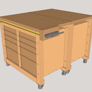Modular Workbench & Mobile Tool Stand Plans - Etsy