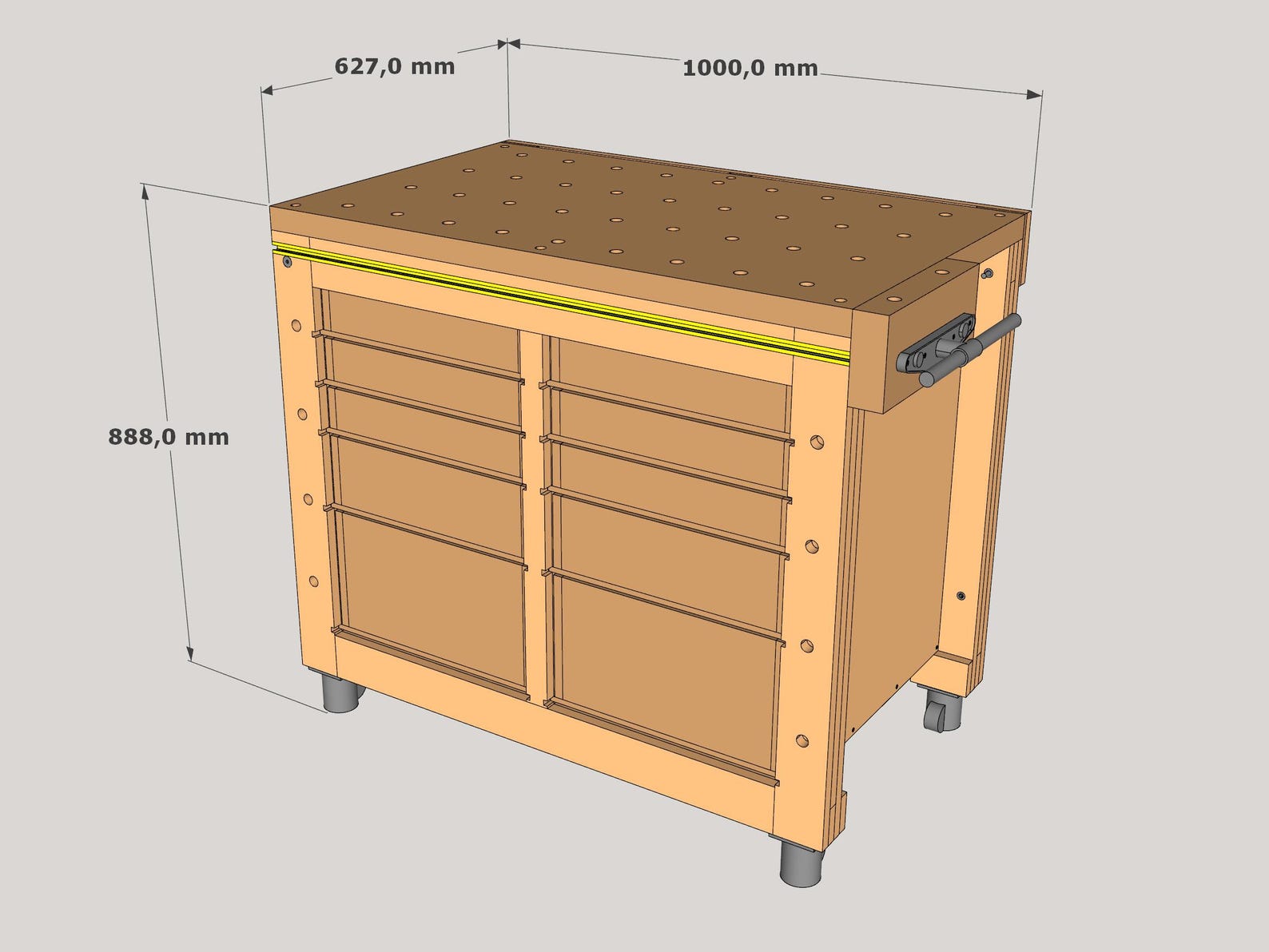 Modular Workbench & Mobile Tool Stand Plans - Etsy