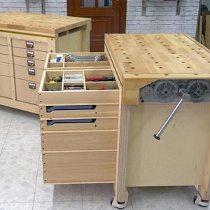 Modular Workbench & Mobile Tool Stand Plans - Etsy