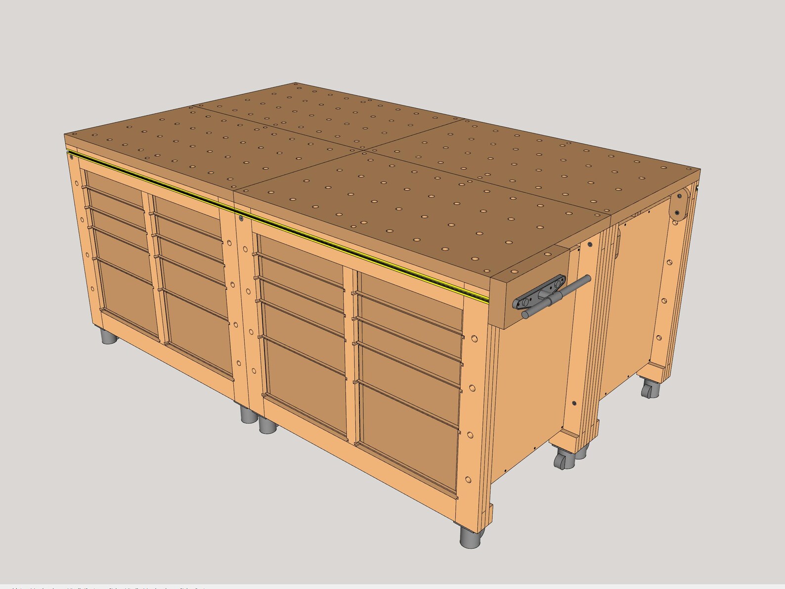 Modular Workbench & Mobile Tool Stand Plans - Etsy