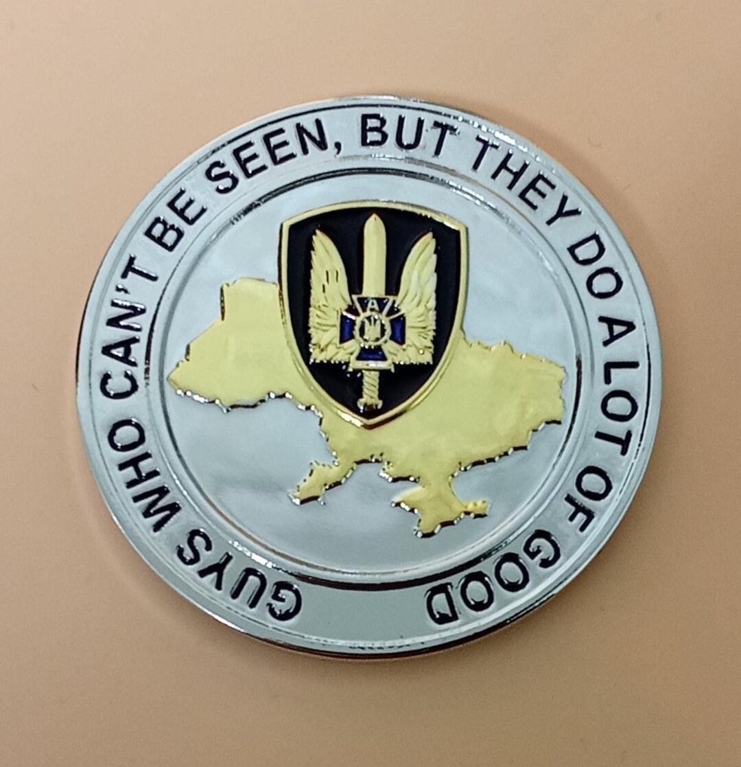Ukraine Military Challenge Coin Token Ukrainian Security Service ...