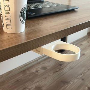 Desk Cup Holder Under Desk – Sliding Coffee Cup Mount for Office Desk ...
