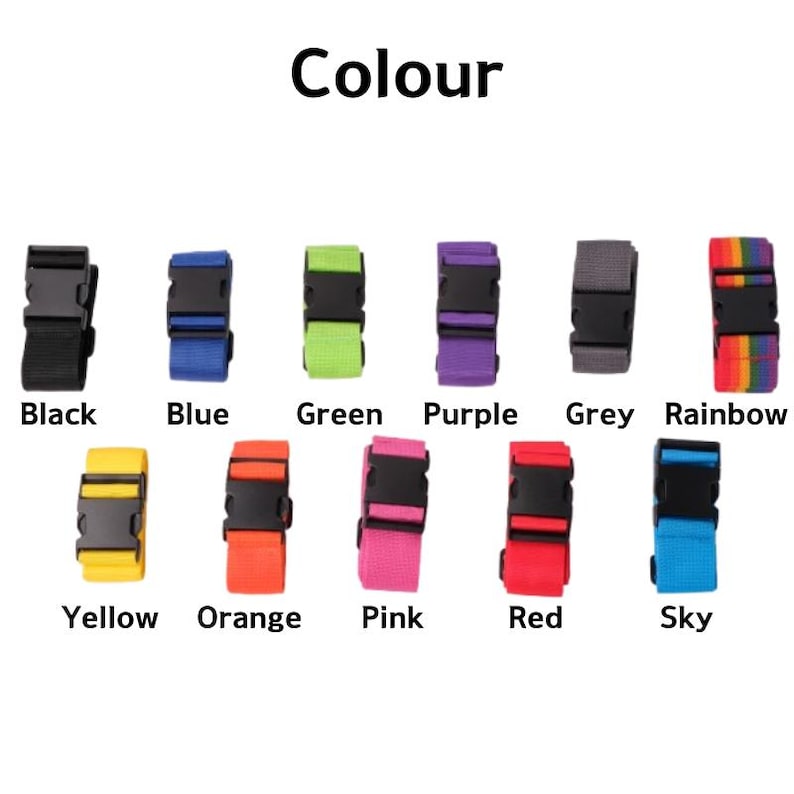 Personalized Embroidered Luggage Strap: Custom Travel Suitcase Belt - Etsy