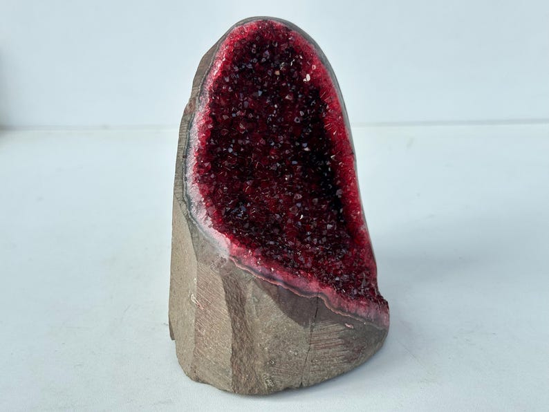 Beautiful Red Geode Quartz Cluster,quartz Crystal,mineral Vug Specimen ...