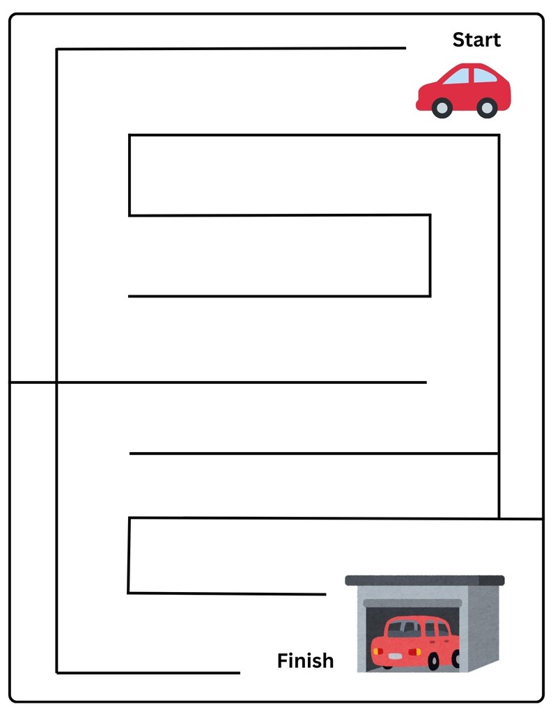 Simple Mazes! 9 Mazes in PDF Print Format - Etsy