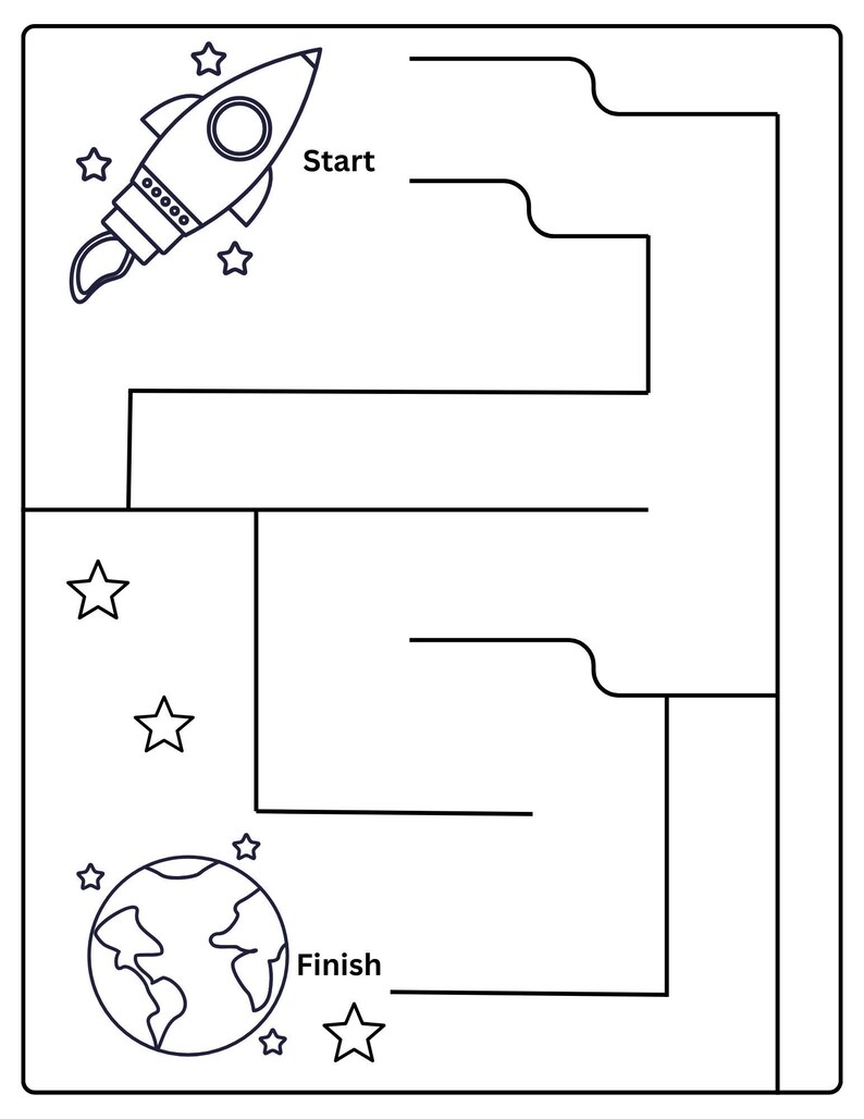 Simple Mazes! 9 Mazes in PDF Print Format - Etsy