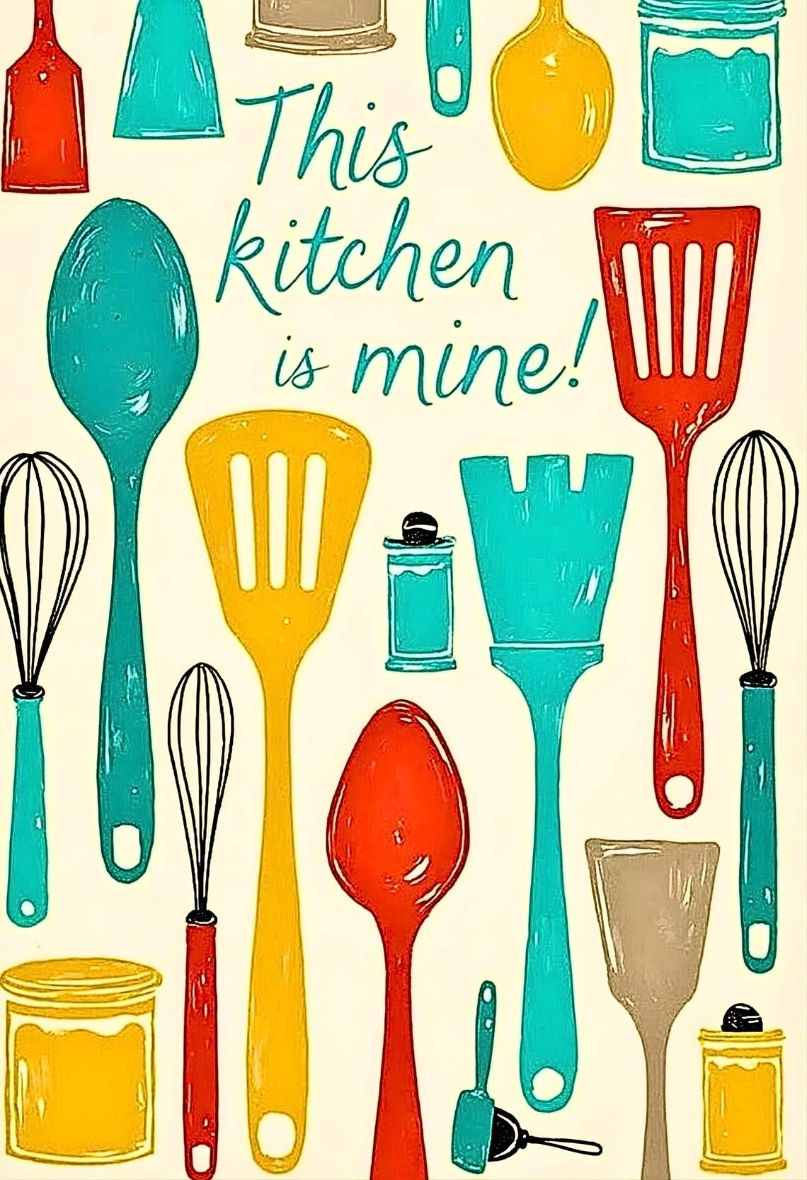 Retro Kitchen Wall Art Print, Floral Decor (digital Download) - Etsy