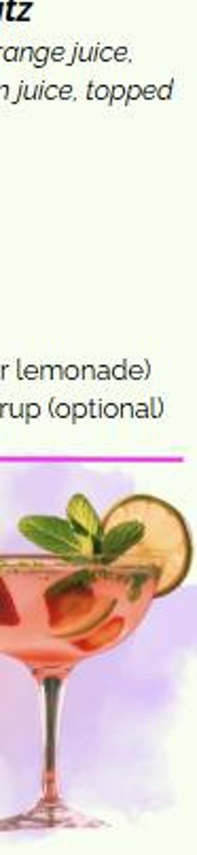 Summer Mocktail Menu Printable A4 Digital Download Virgin Cocktails PDF ...