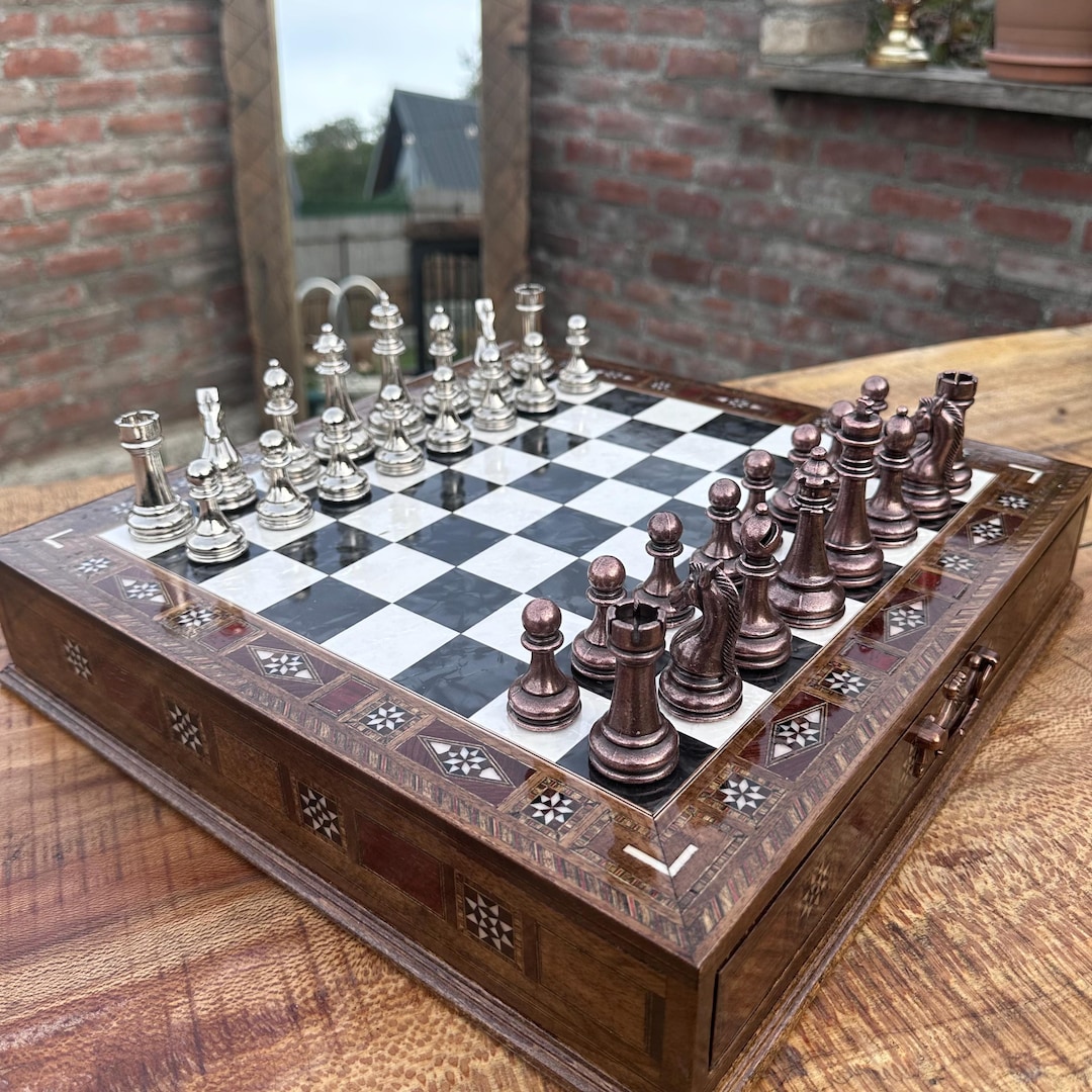 Executive Chess Board Gift – Handmade Premium Wooden Chess Board for ...