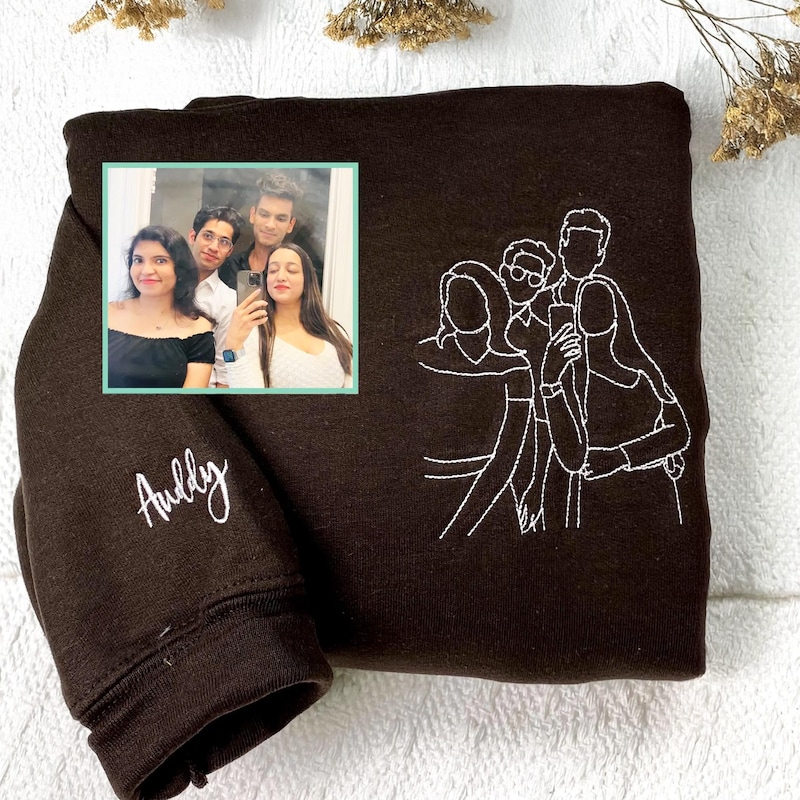 Line Drawing Hoodie - Etsy