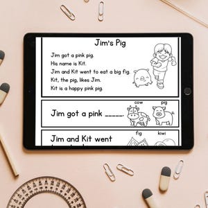 CVC Words Phonics Practice | Short Vowel Worksheet Bundle | 7 Printable ...
