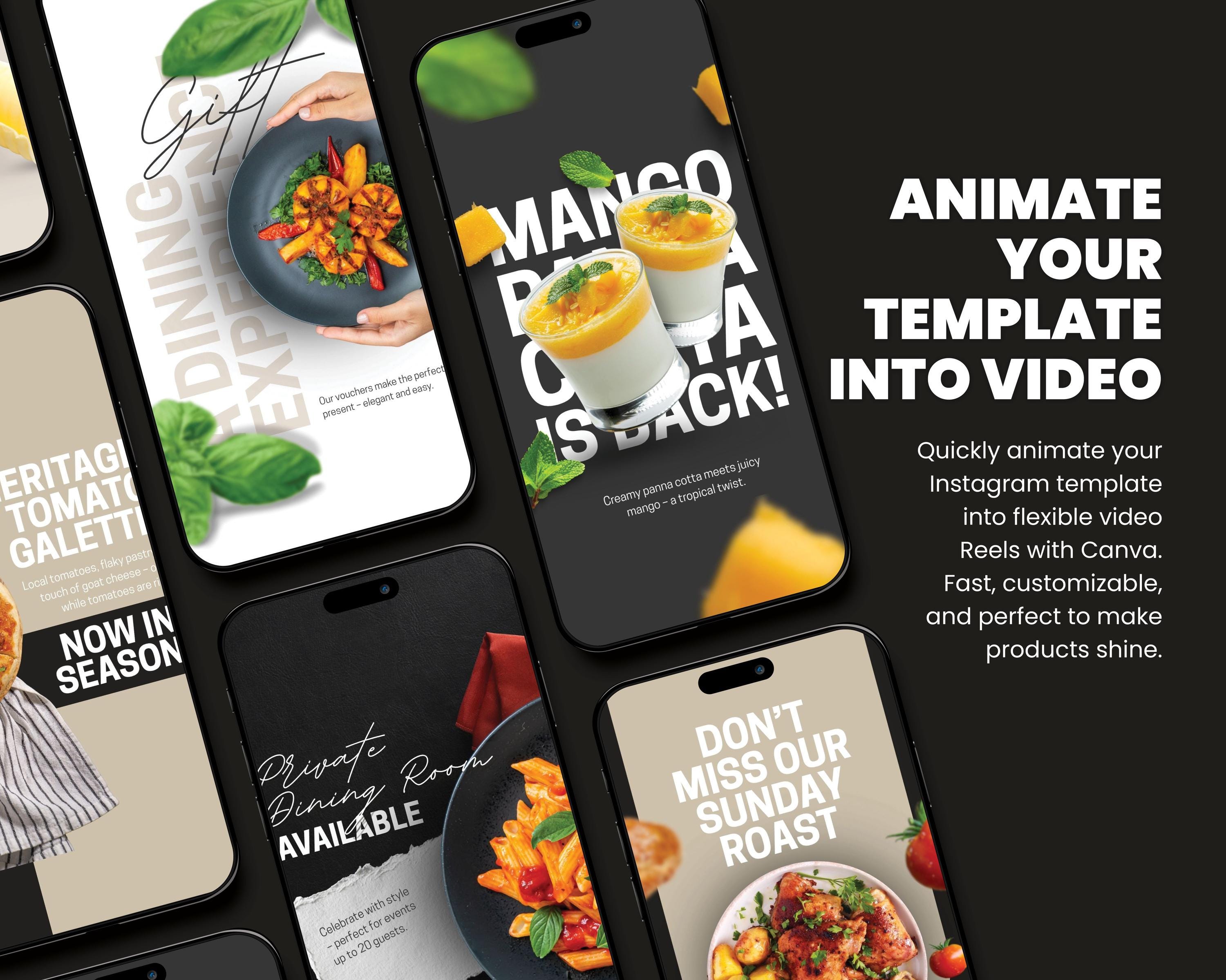 Restaurant Instagram Templates | 150 Canva Designs for Food, Cafes ...