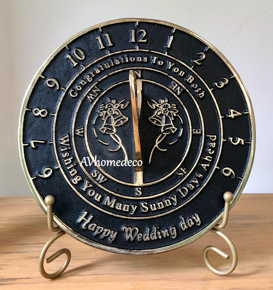 A Sunny Days Sundial Makes A Great Marriage Present for the Bride and ...