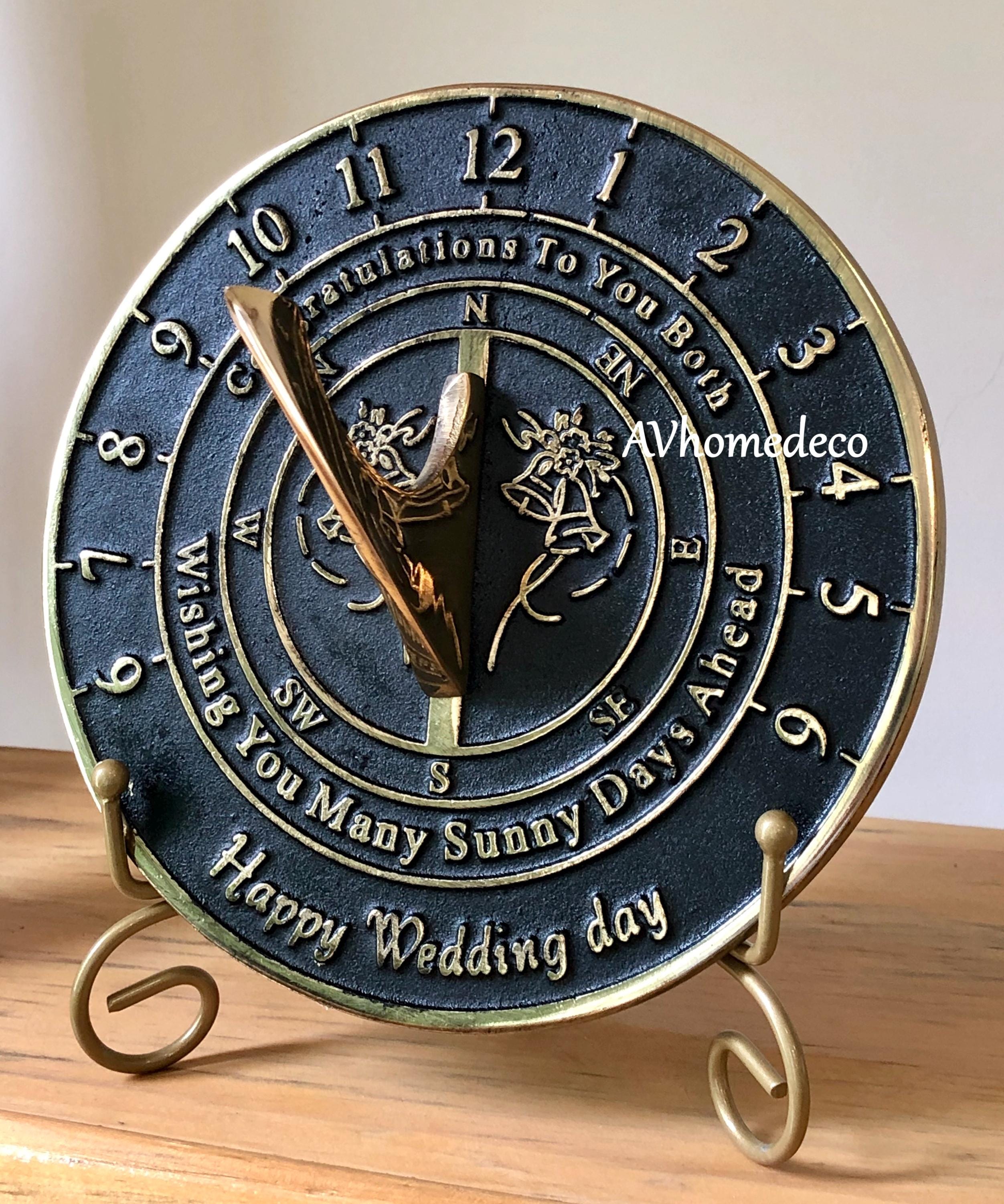 A Sunny Days Sundial Makes A Great Marriage Present for the Bride and ...