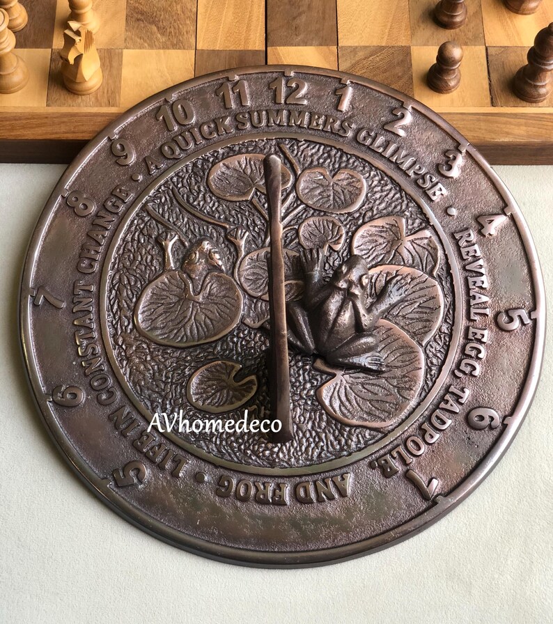 Frog Garden Sundial 10-inch Vintage Sundial Pretty Perfect for Garden ...
