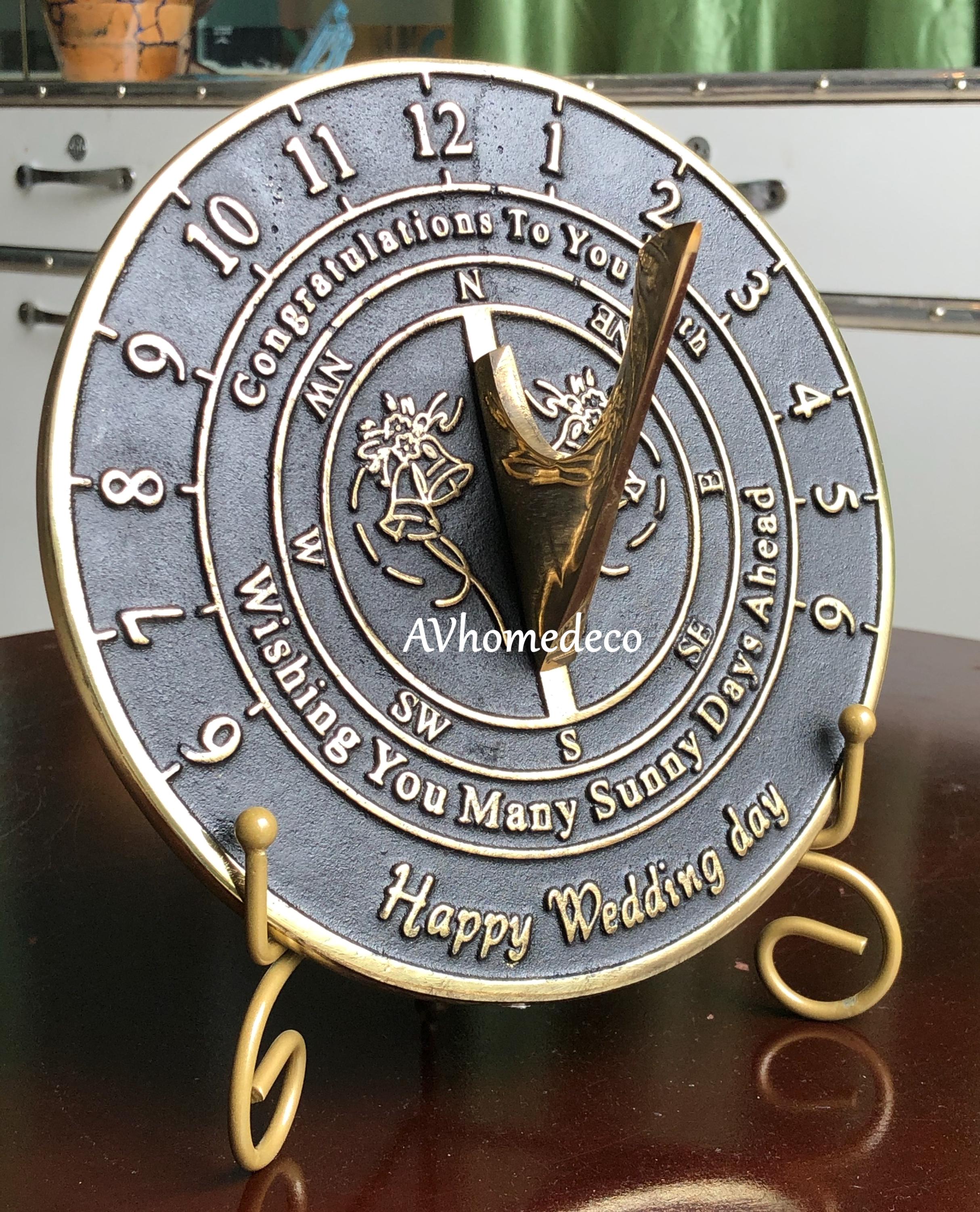 A Sunny Days Sundial Makes A Great Marriage Present for the Bride and ...