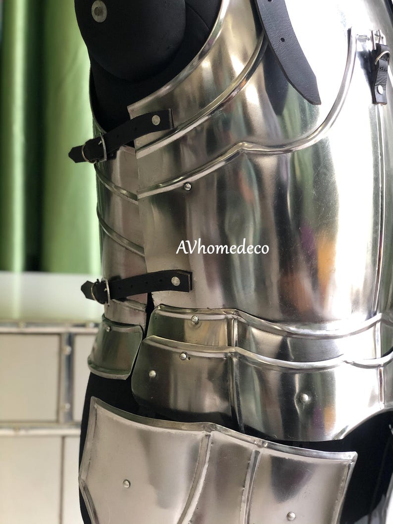 Medieval Knight Steel Armour Breastplate Wearable Silver Chest Plate ...