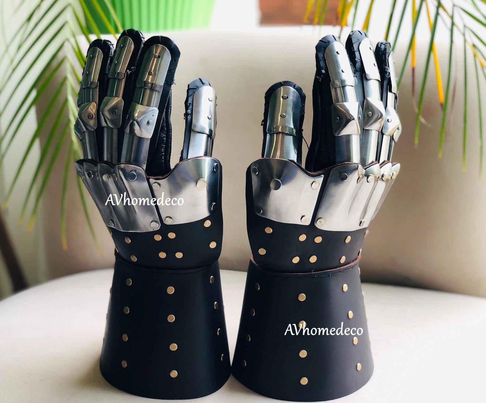 Medieval Gauntlets Hand Protection Armour Brigandine Armor Protection ...