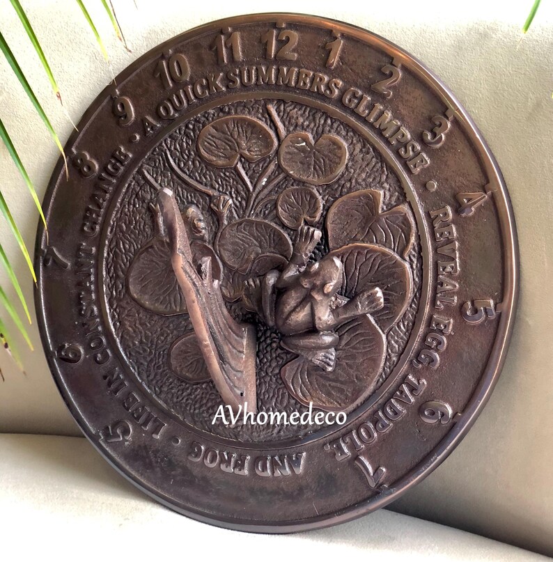 Frog Garden Sundial 10-inch Vintage Sundial Pretty Perfect for Garden ...