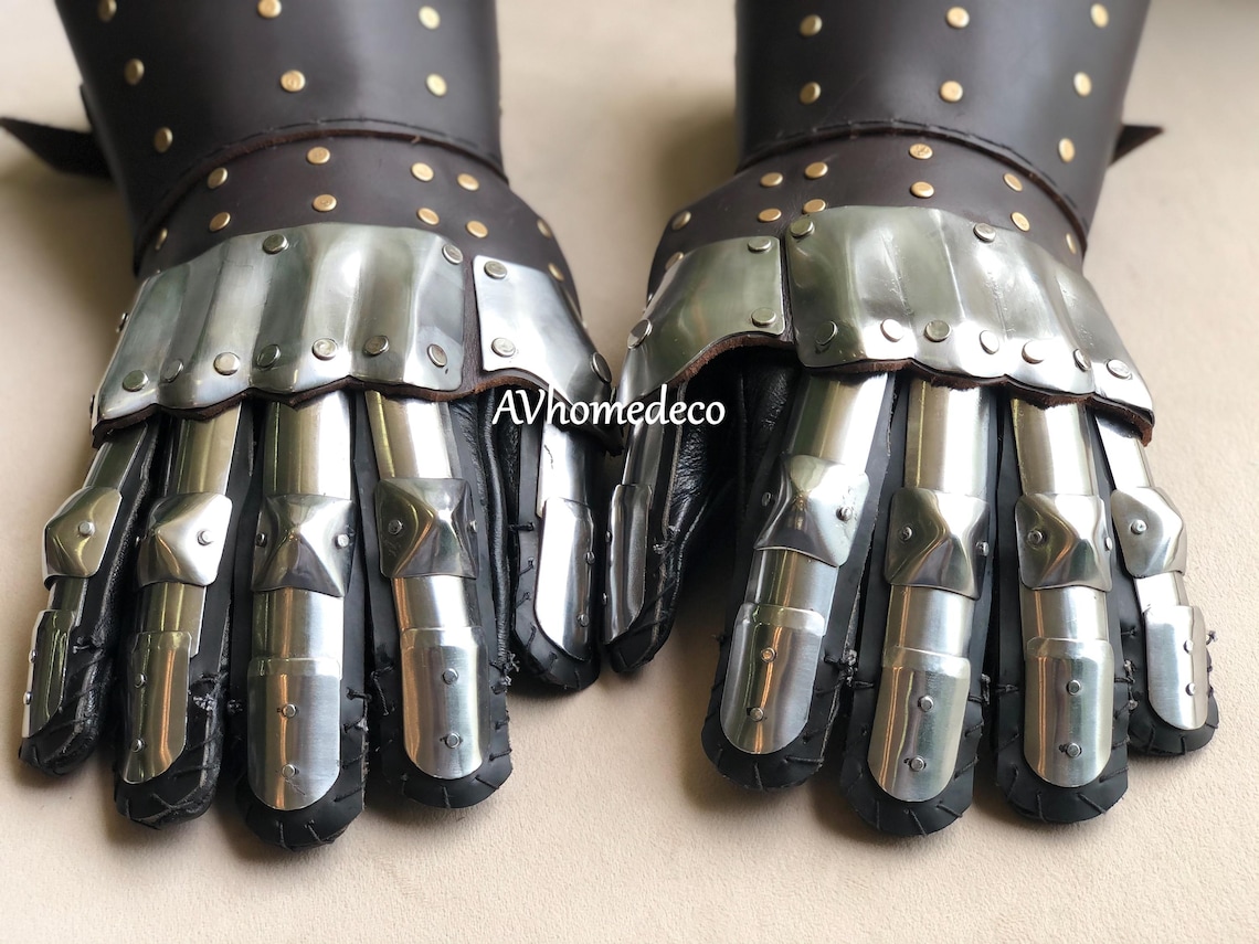 Medieval Gauntlets Hand Protection Armour Brigandine Armor Protection ...