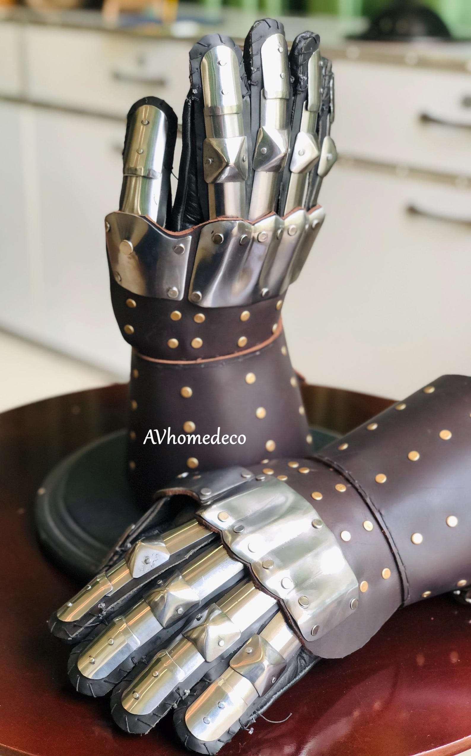 Medieval Gauntlets Hand Protection Armour Brigandine Armor Protection ...